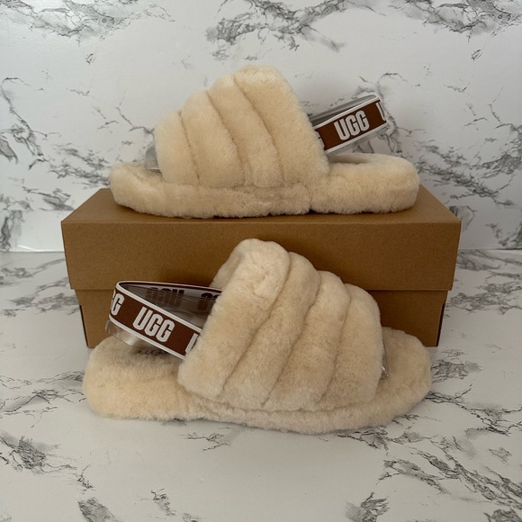 UGG | Shoes | Ugg Fluff Yeah Chestnut Brown Slide Slippers | Poshmark